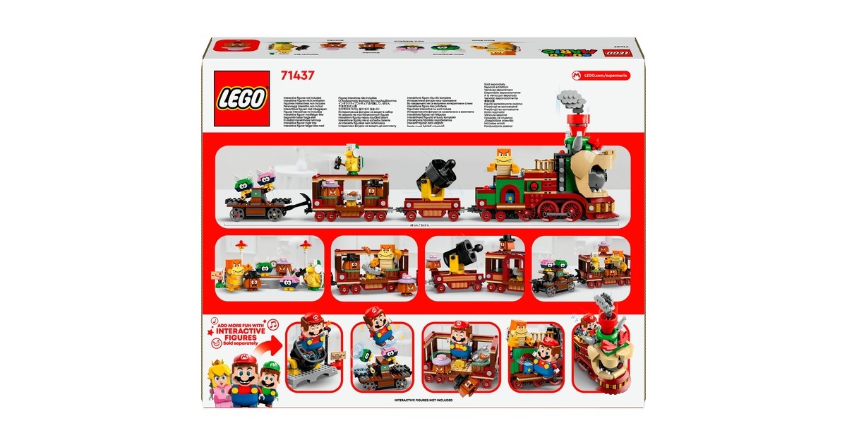 Lego Super Mario - Le train Bowser Express, Jouets de construction 71437