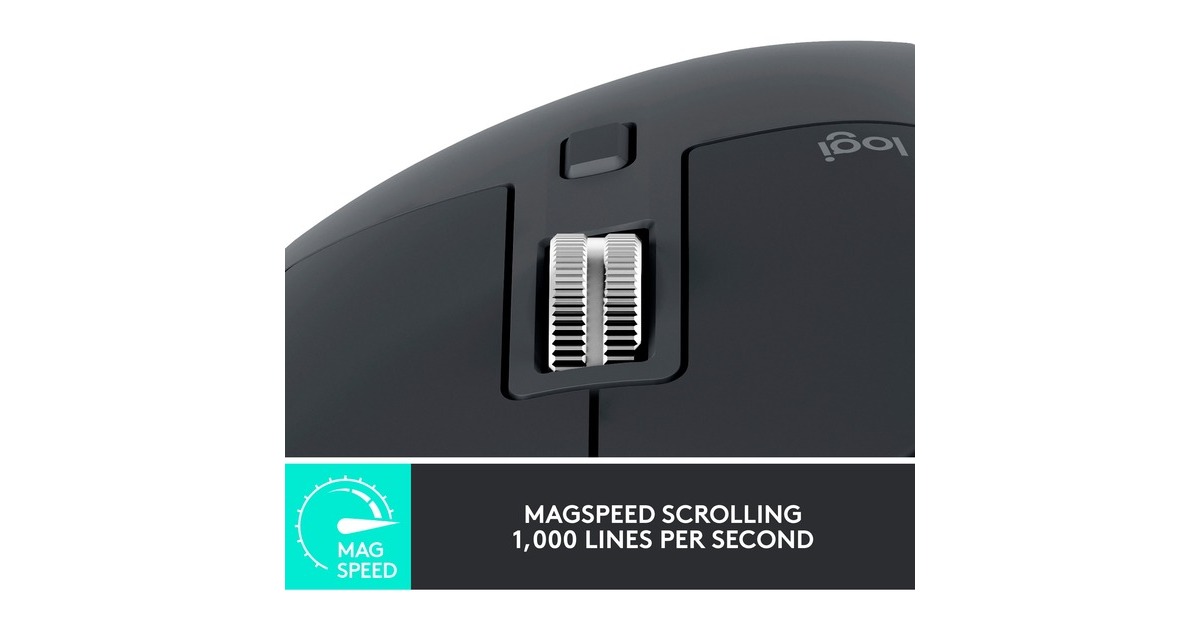 Logitech MX Master 3S business, Souris Graphite, 200 - 8000 dpi ...