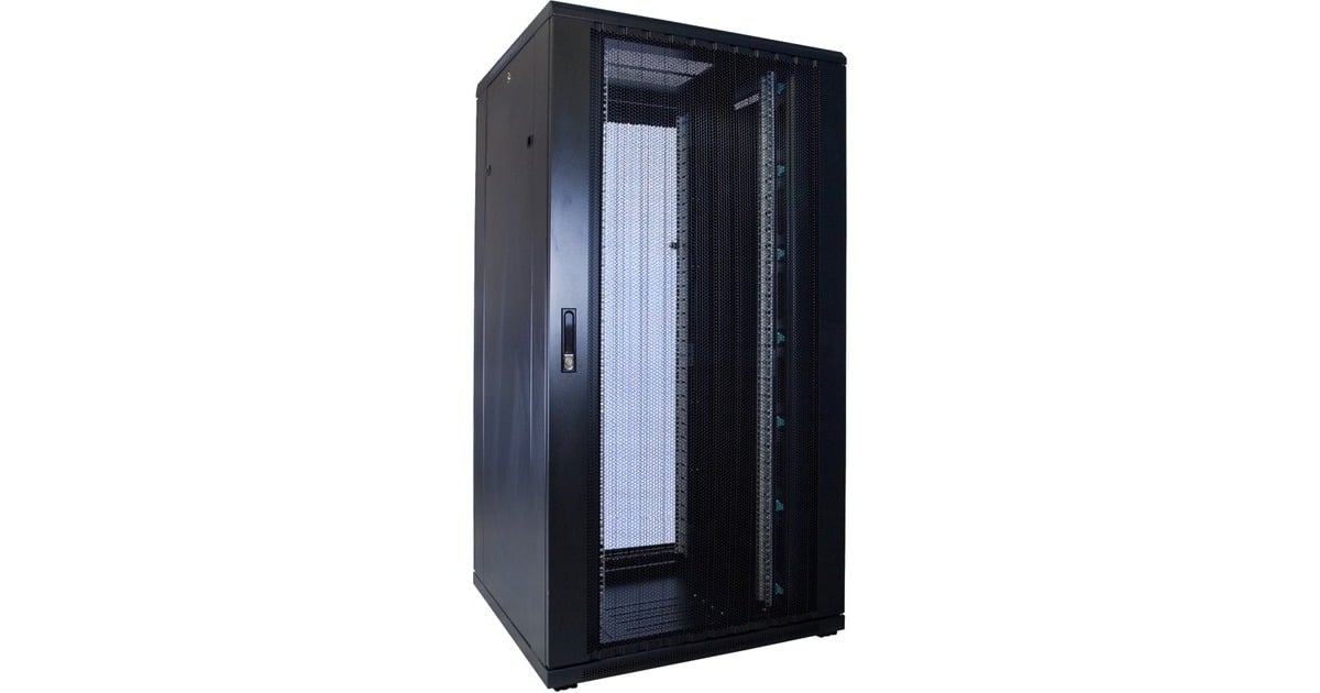 DSI Baie serveur 32U avec porte perforée - DS8832PP, Armoire informatique Noir, 800 x 800 x 1600mm
