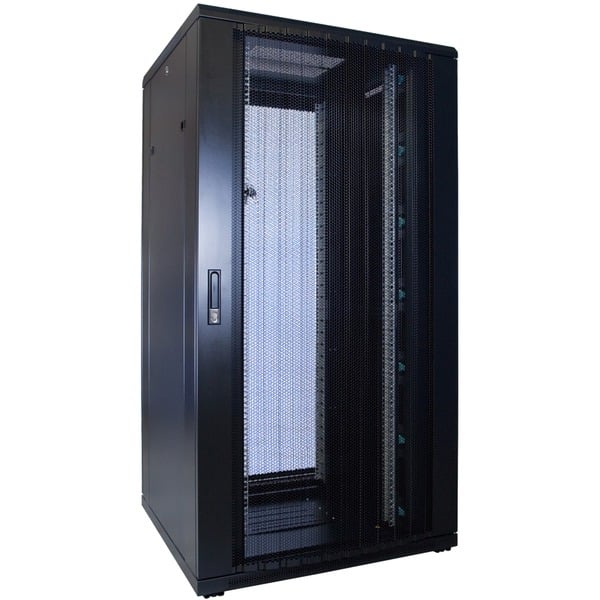 DSI Baie serveur 32U avec porte perforée - DS8832PP, Armoire informatique Noir, 800 x 800 x 1600mm